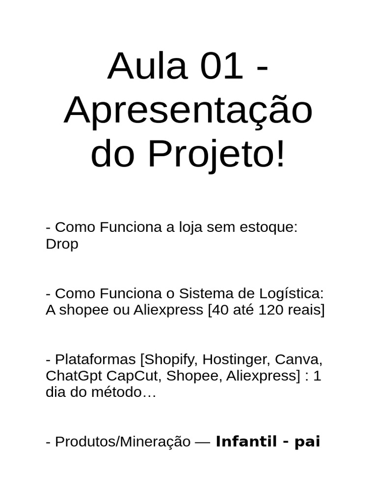 Aula 01 | PDF