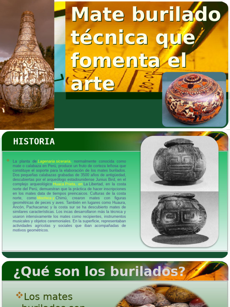 Mate Burilado Técnica Que Fomenta El Arte | PDF