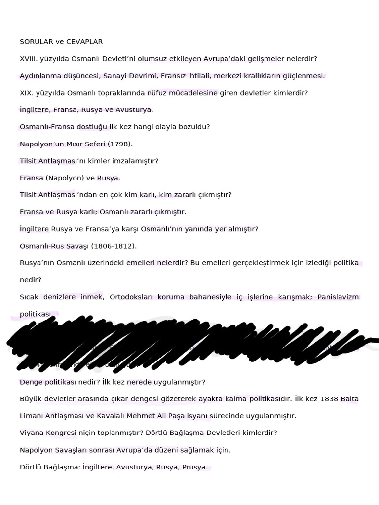 Sorular Ve Cevaplar | PDF