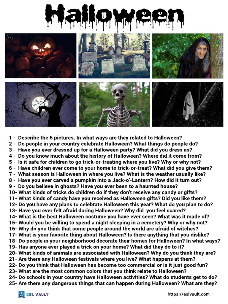 25 Halloween Conversation Questions | PDF