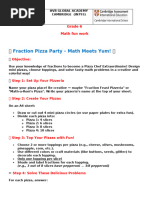5th Grade Pizza Fraction Project | PDF | Pizza | Cognition