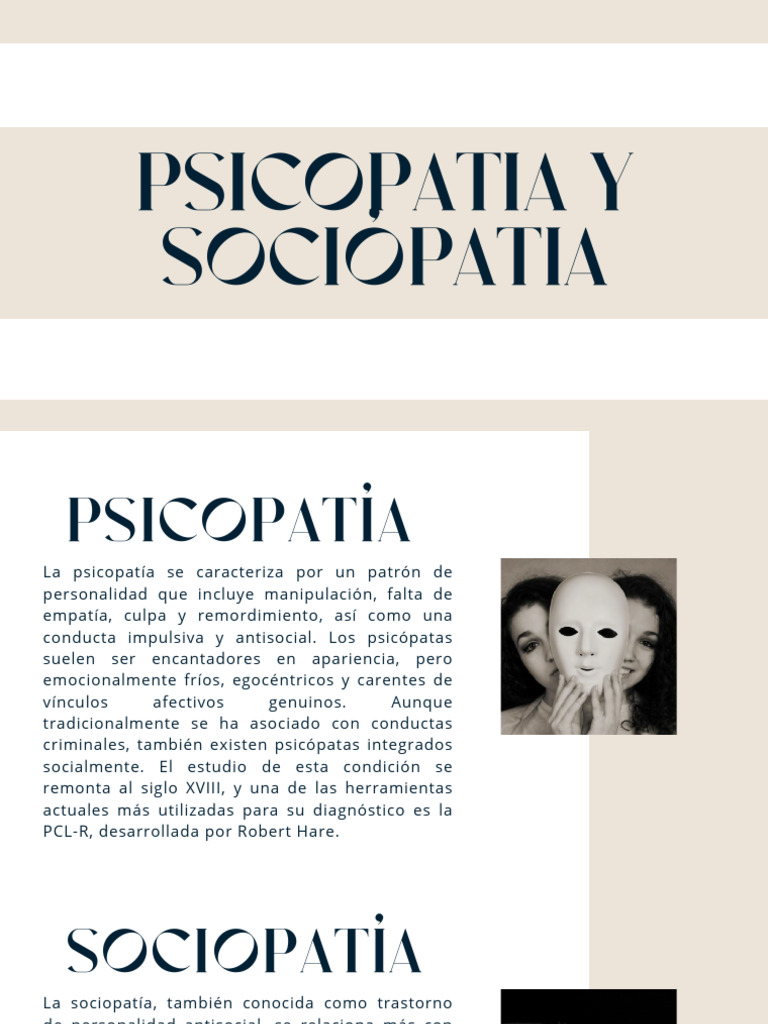 Psicópatas y Sociópatas | PDF | Desorden de personalidad antisocial ...
