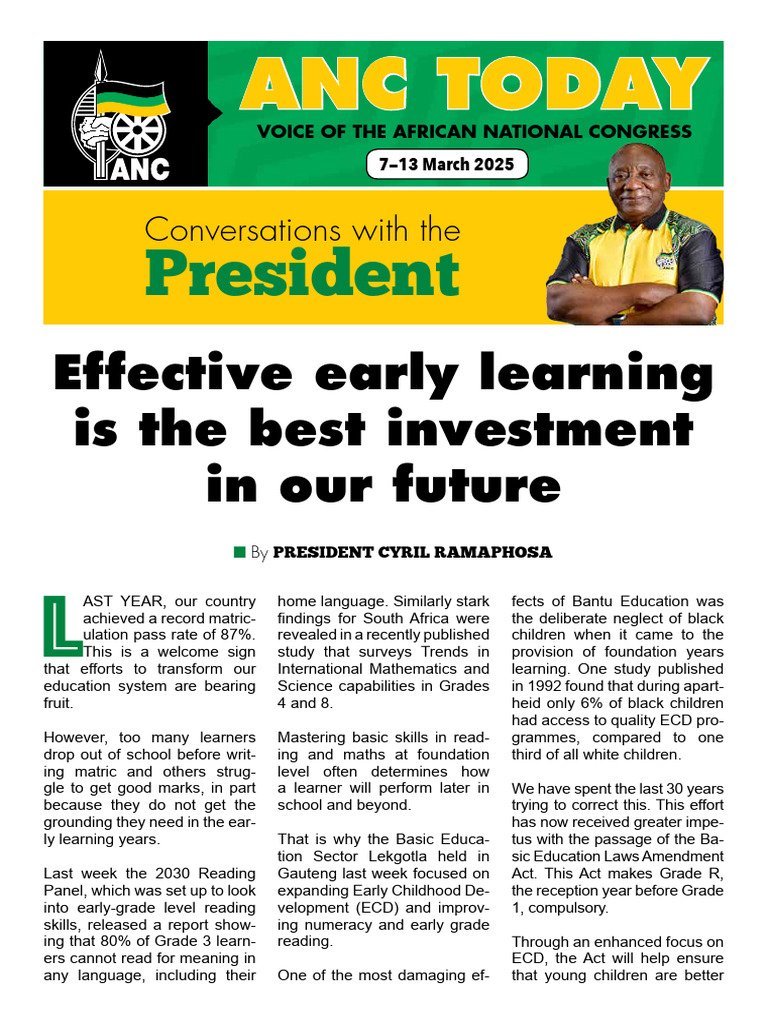 ANC Today 7 March 2025 | PDF | Economies