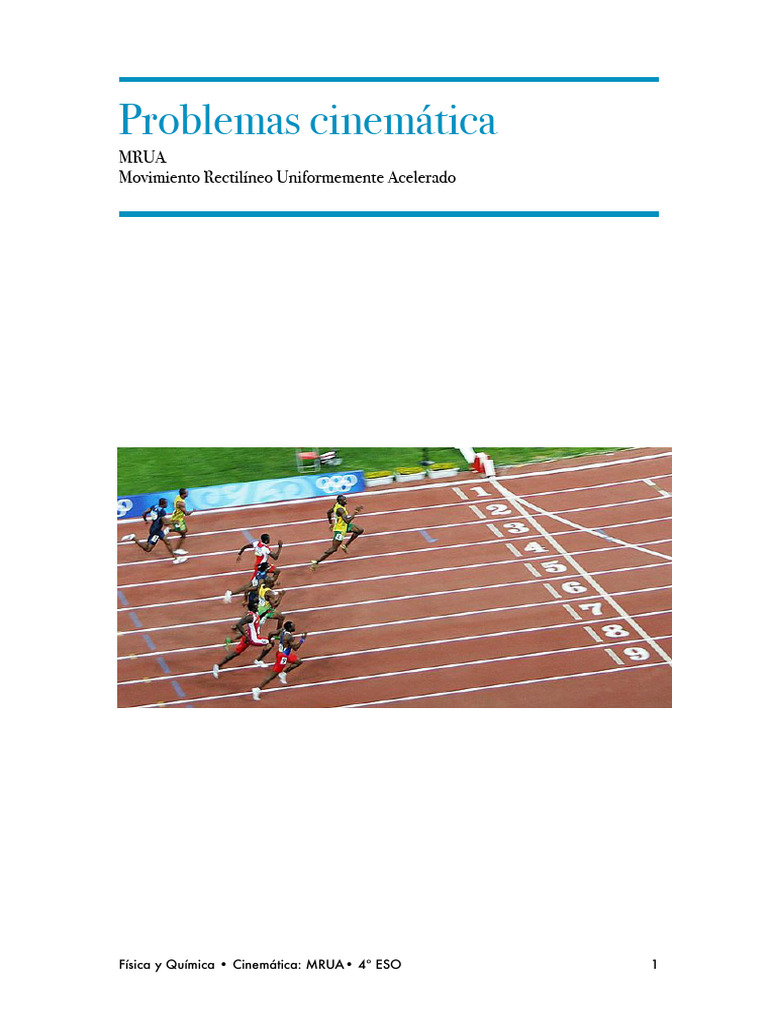 Problemas Cinematica 2. MRUA | PDF