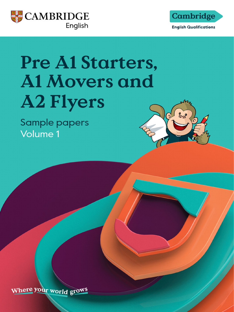 Pre A1 Starters, A1 Movers and A2 Flyers Sample Paper Volume 1 | PDF ...