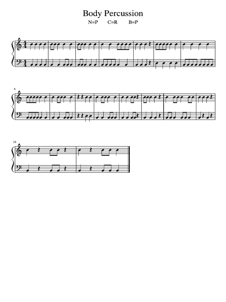Body Percussion 1 | PDF