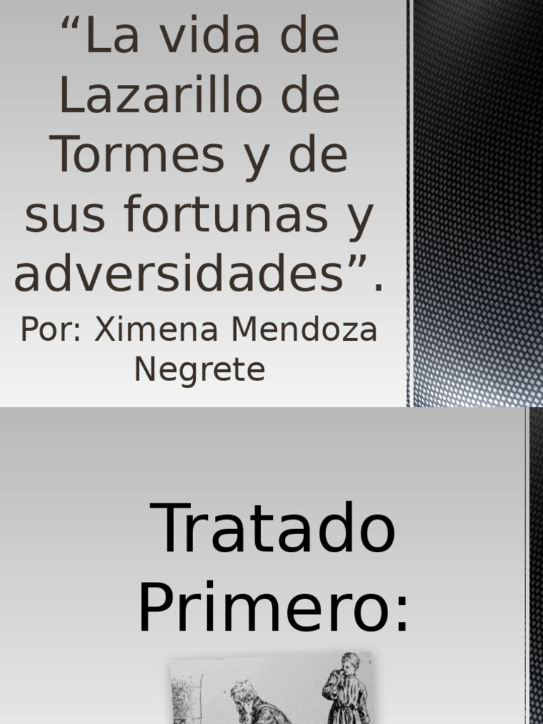 Presentacion Lazarillo de Tormes - Ximena | PDF