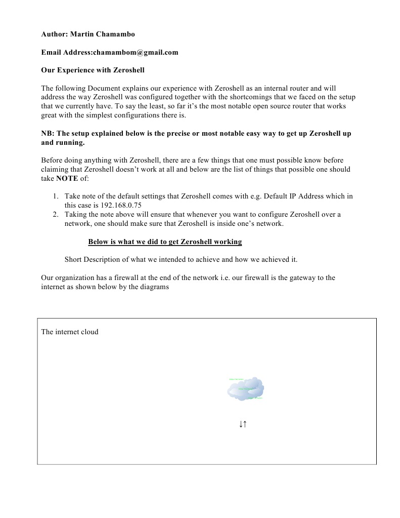 Router Experience With Zeroshell | PDF | Ip Address | Computer Network