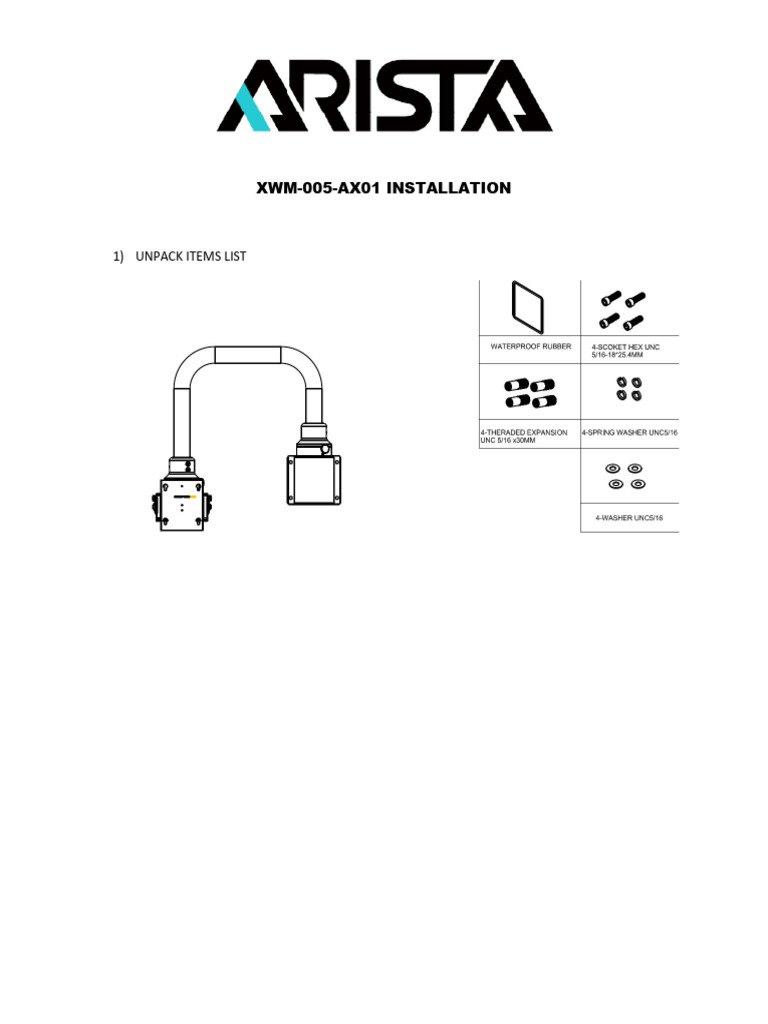 XWM 005 Ax01 Installation | PDF