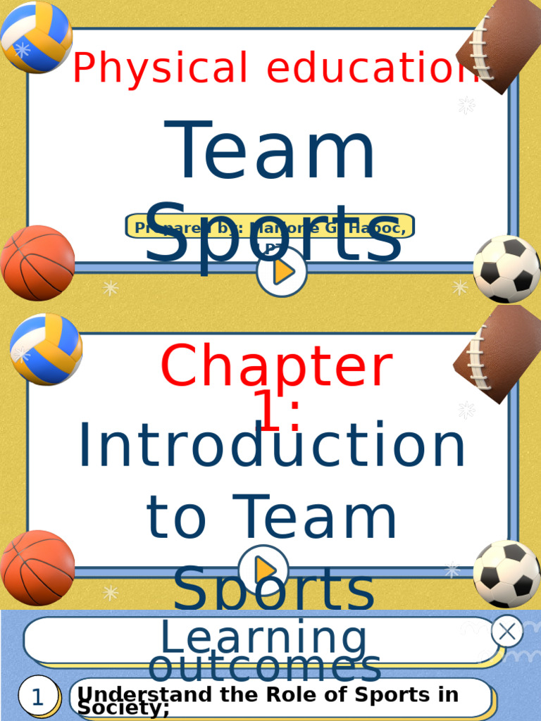Chapter 1 - Introduction To Team Sports | PDF | Sports
