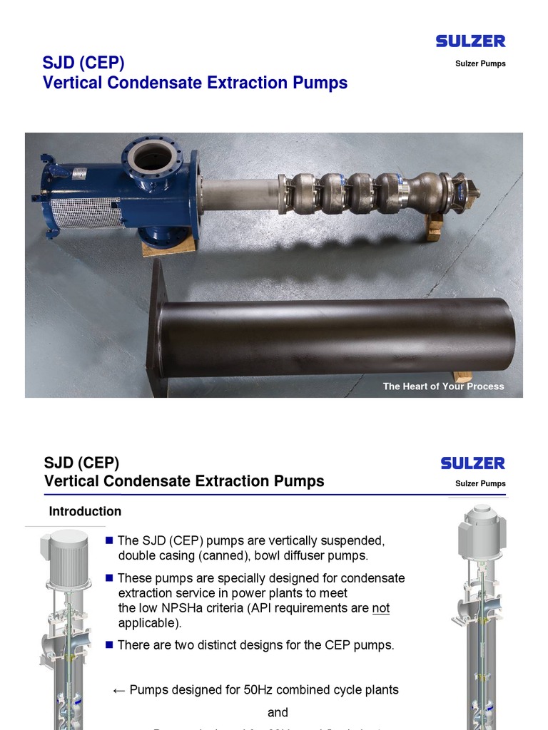 SJD (CEP) Sales Presentation | PDF | Pump | Bearing (Mechanical)