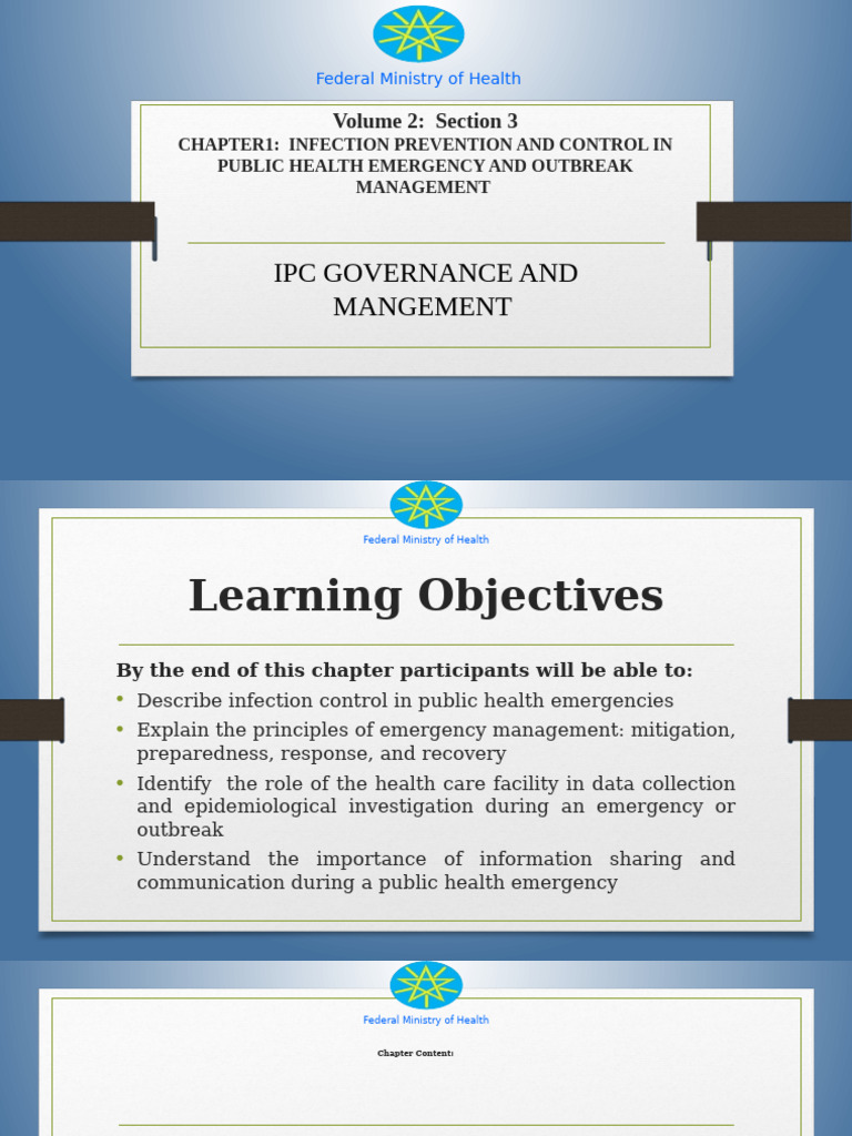 Vol 2 - Section 5 - Chapter 1 - Infection Prevention and Control in ...