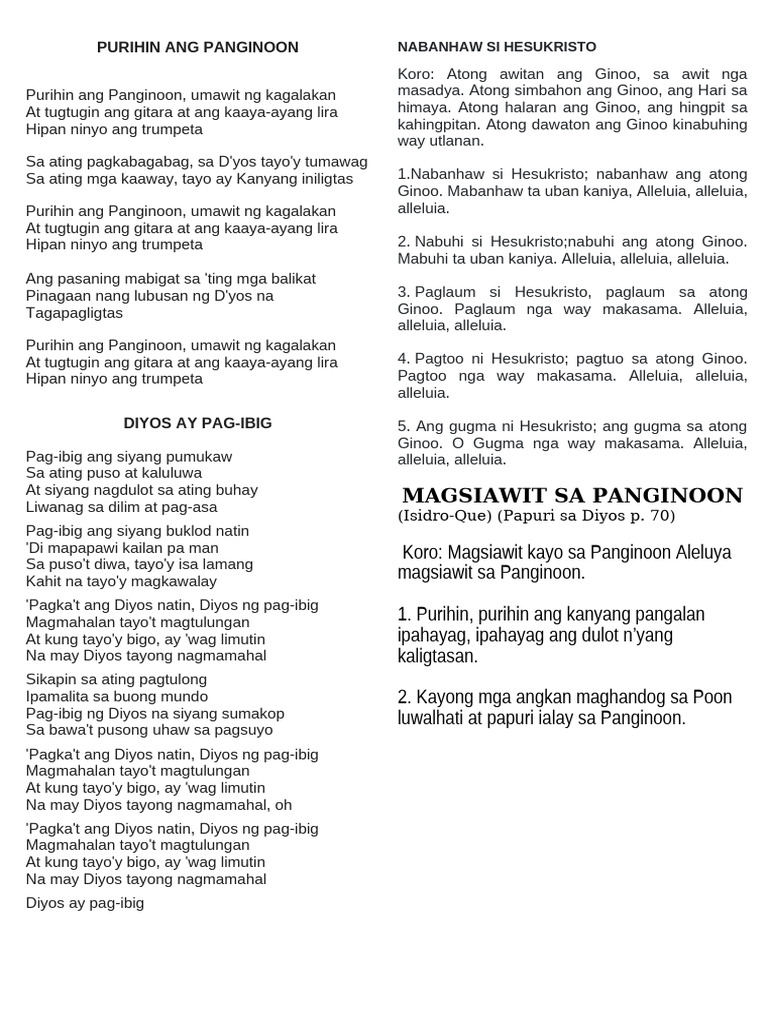 Kanta Sa Simbahan | PDF
