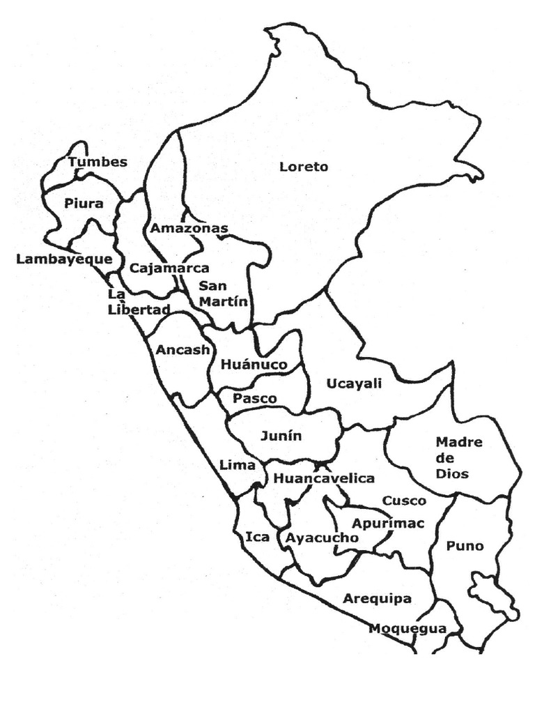 Mapa Del Peru | PDF