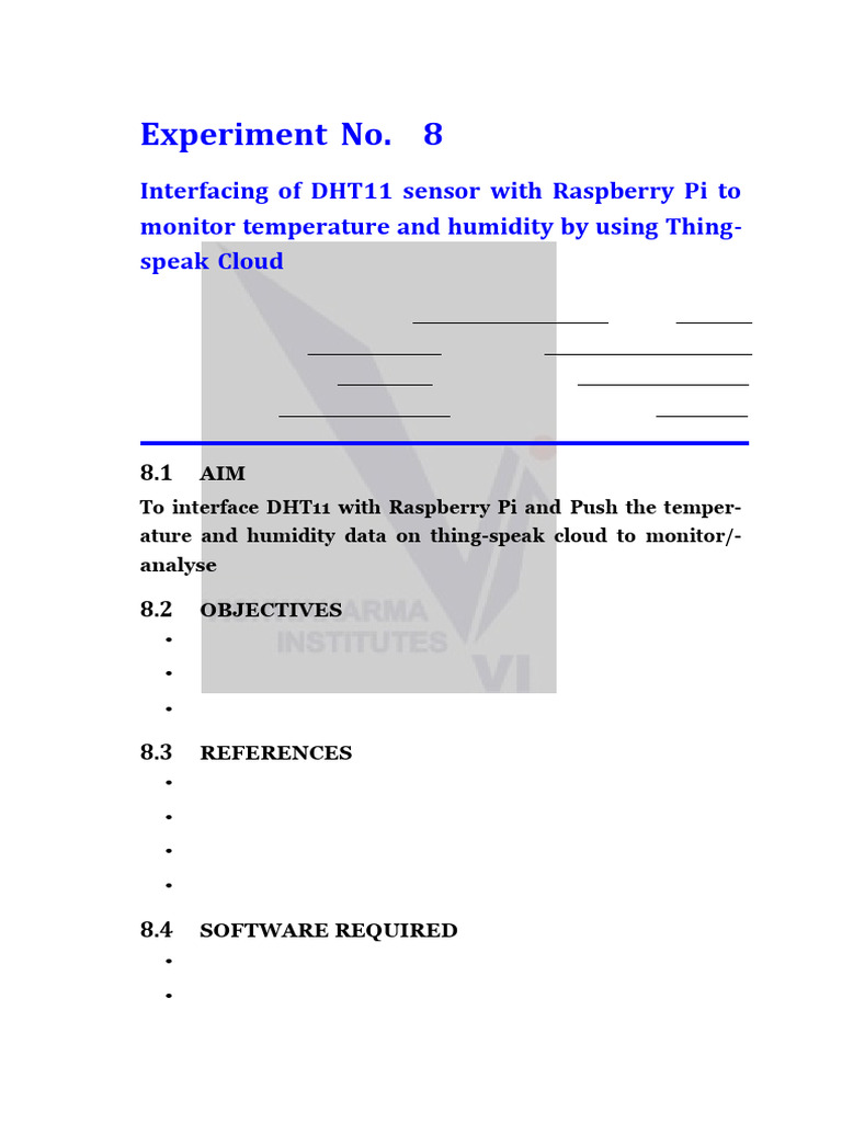 Iot Experiment No 8 Ty Etc Ay 24 25 1 | PDF | Internet Of Things | Cloud Computing
