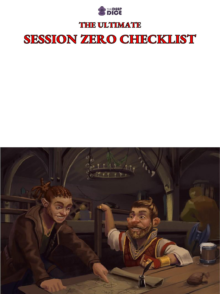 TheDeepDice TheUltimateSessionZeroChecklist | PDF | Dungeons & Dragons ...