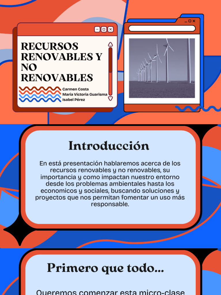 Recursos Renovables y No Renovables | PDF | Energía renovable | Entorno natural