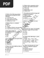 Acid Base Titration Test Questions | PDF | Titration | Chemistry