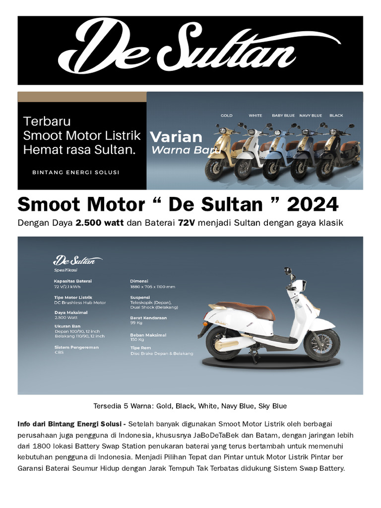 Info Bintang Smoot DeSultan 2024 | PDF