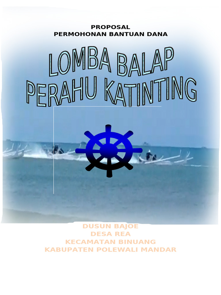 Permohonan Dana Lomba Perahu Katinting | PDF