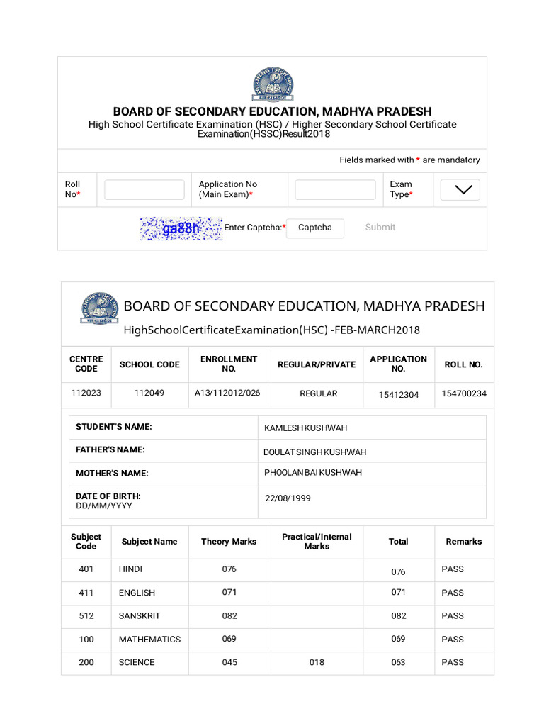 MPBSE | PDF