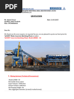 Batching Plant Calculation | PDF | Horsepower | Watt