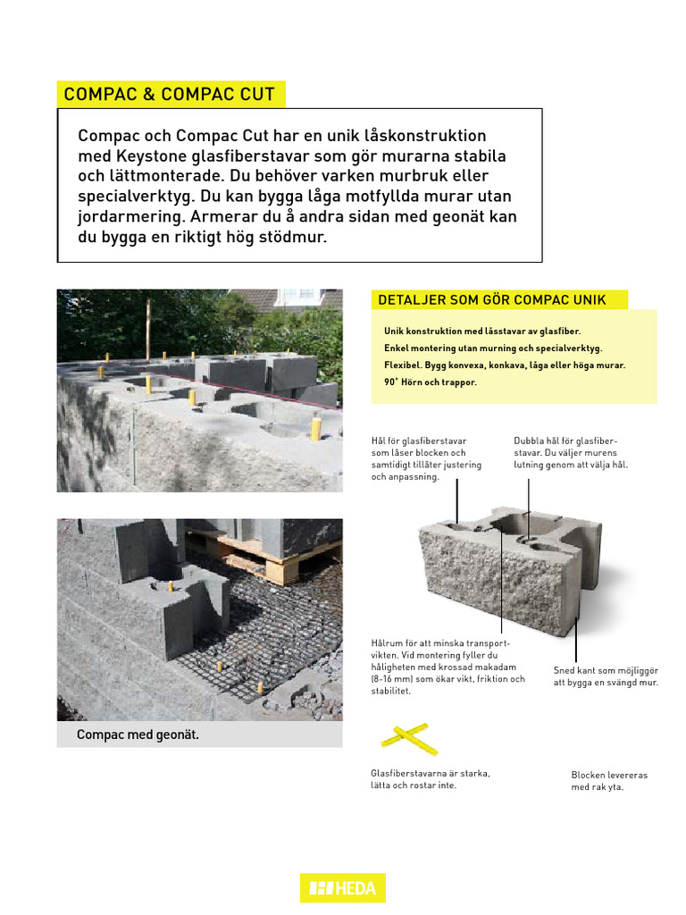 Heda Monteringsanvisningar 2018 Compac | PDF