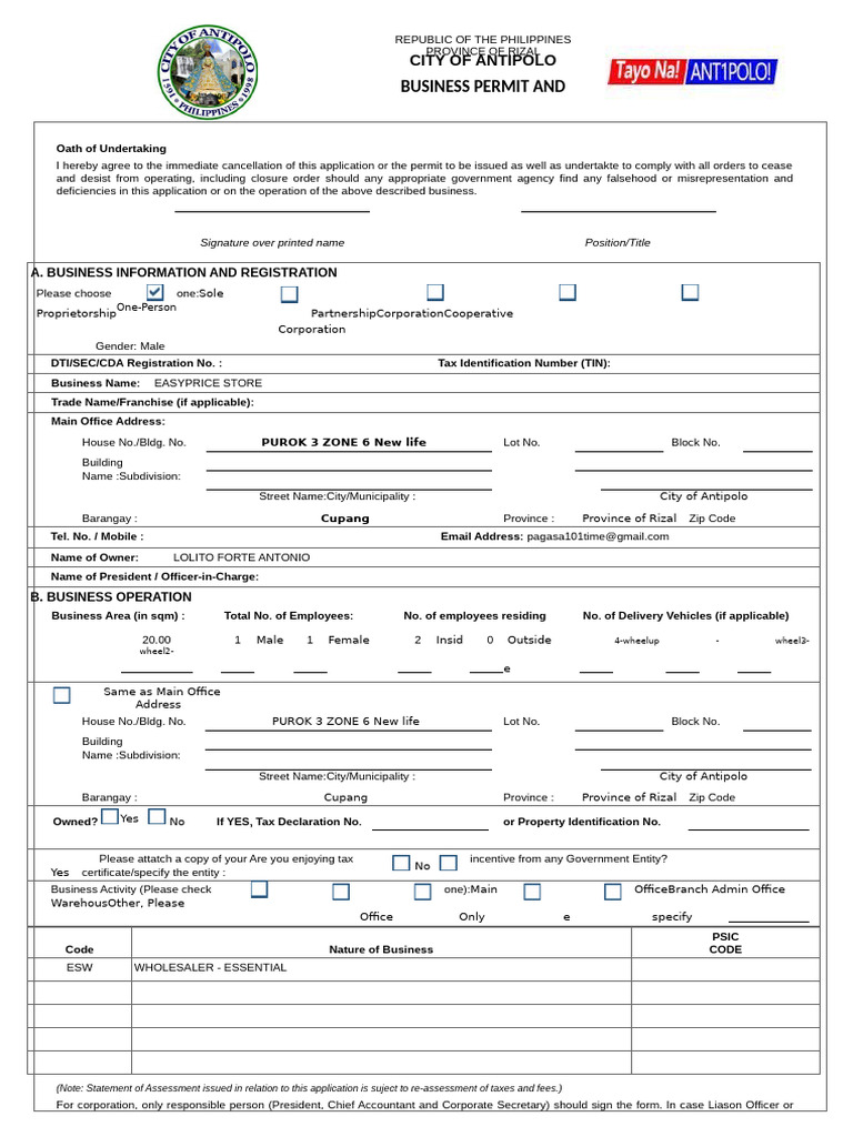 Business Permit and Licensing Office | PDF | Business