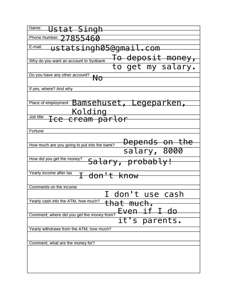 FOO Skabelon PDF | PDF