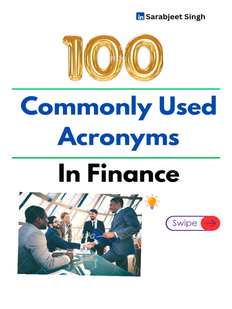 Key Financial Acronyms Explained | PDF | Exchange Traded Fund | Investing