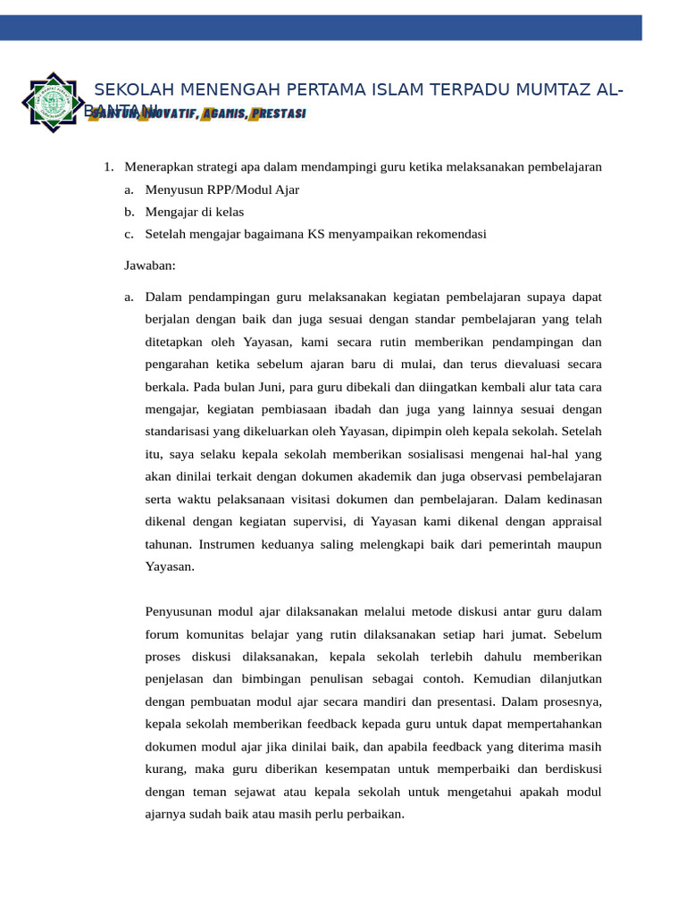 SMPIT Mumtaz A.B | PDF