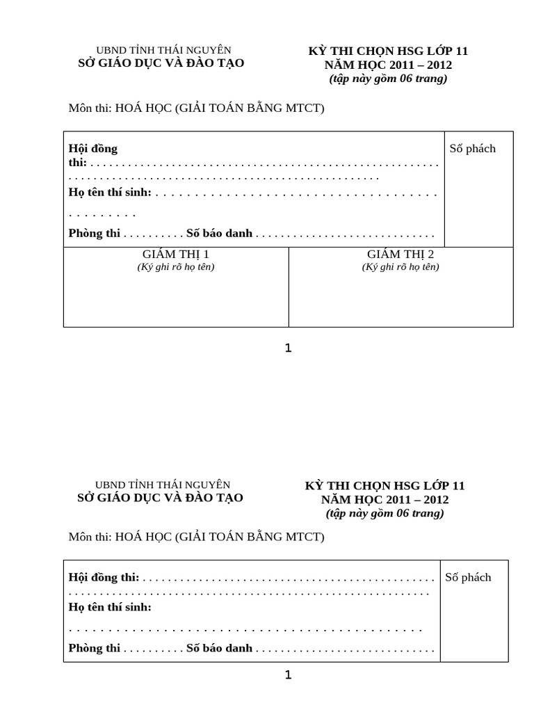 26424.Đề Thi Chọn HSG | PDF