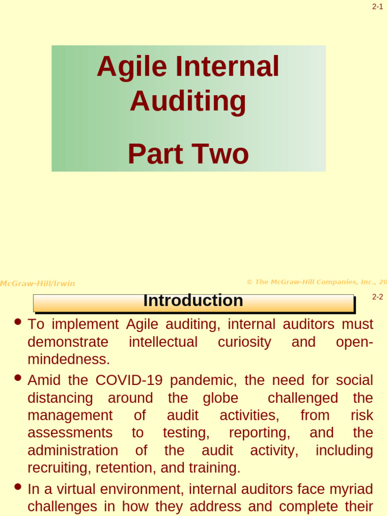 Agile Internal Auditing | PDF | Agile Software Development | Audit
