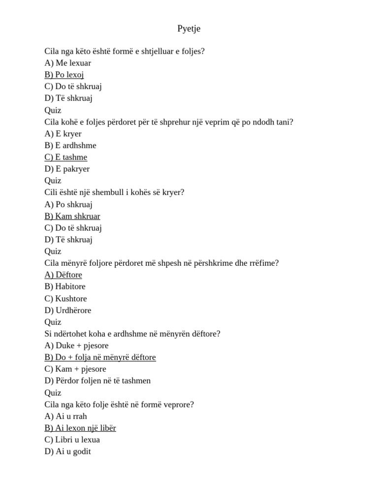 Pyetje | PDF