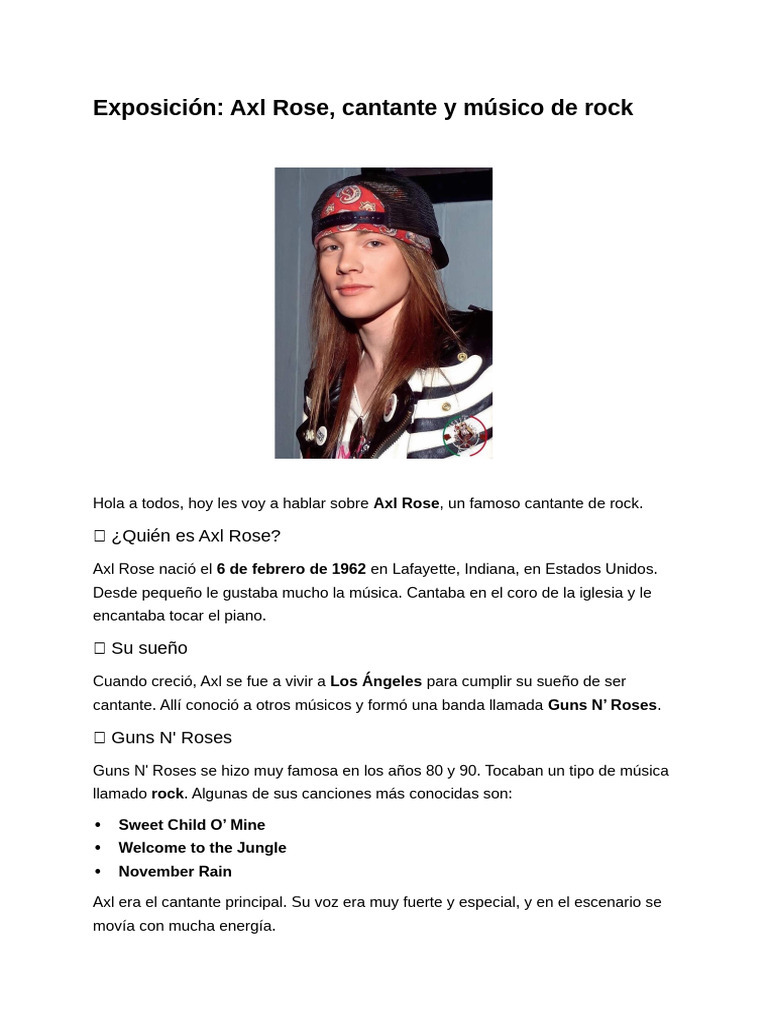 Axel Rose | PDF