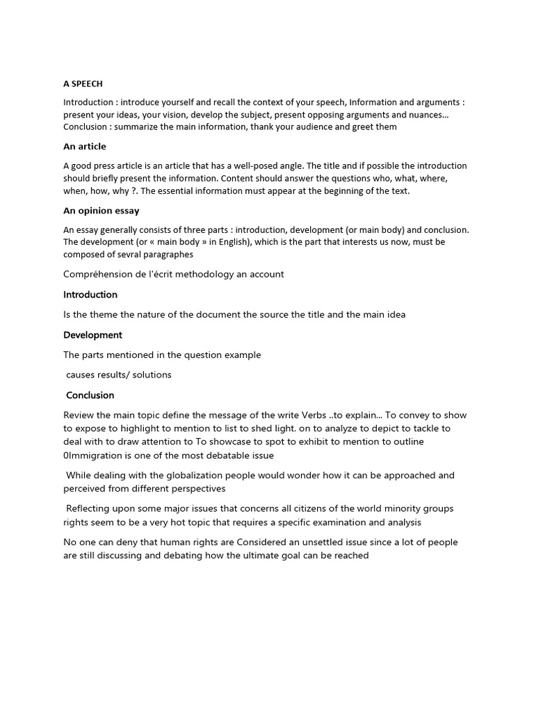 Writing Formats | PDF