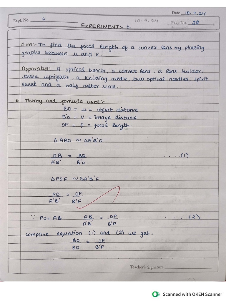 Phy Prac 6 KV 12 A | PDF