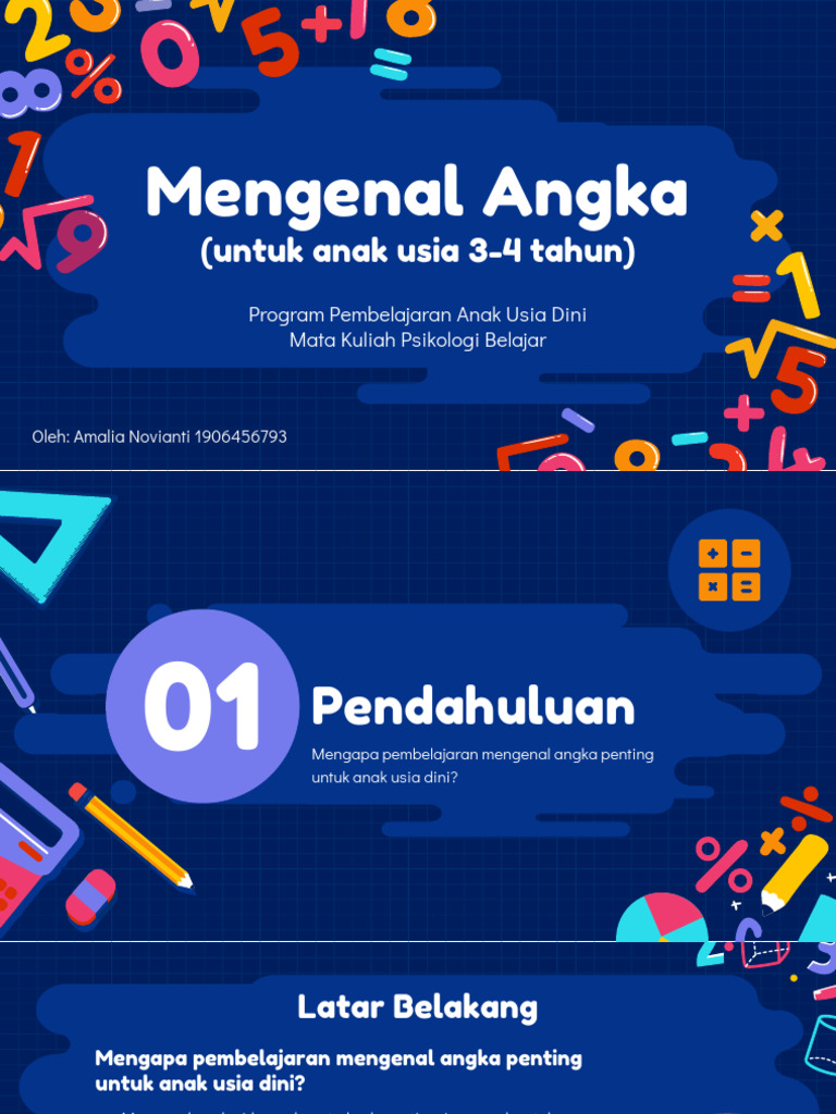 Mengenal Angka untuk Anak Usia Dini | PDF