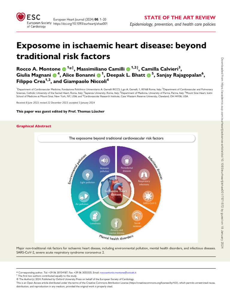 Exposoma Aterosclerosis Luz Contaminacion Soledad | PDF ...
