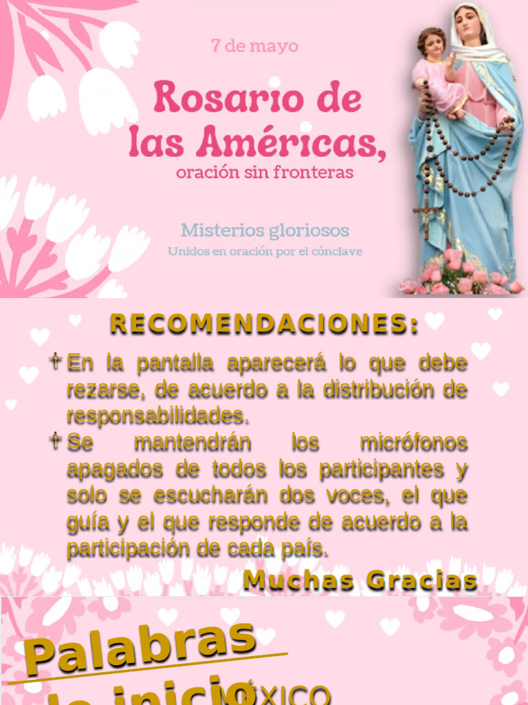 Rdla Gloriosos Mayo 2024 | PDF | María, madre de Jesús | Oración