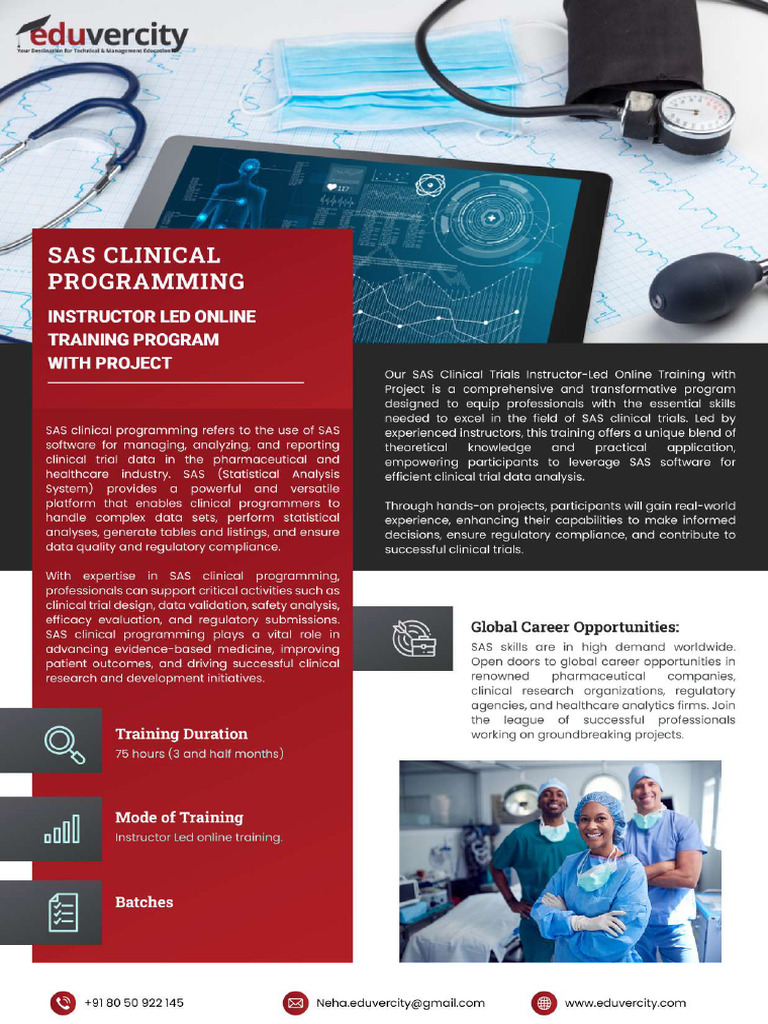 Base Advance and Clinical SAS Training | PDF