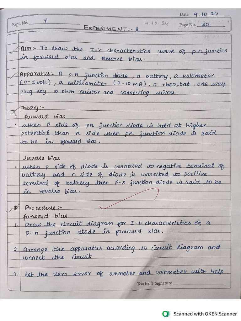 Phy Prac 8 KV 12 A | PDF