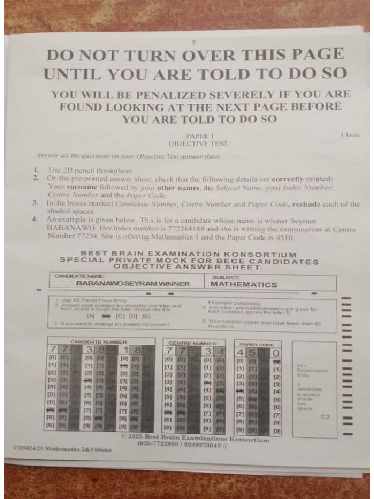 Best Brain Mathematics Objectives May 2 | PDF
