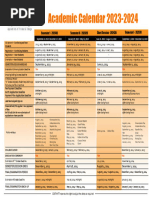 2023 2024 Important Dates Calendar | PDF