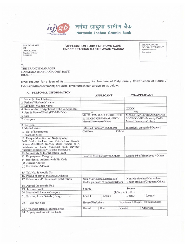 Application Form Housing | PDF