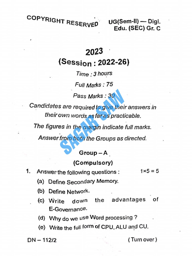 Skmu Digital Education Semester 1 | PDF