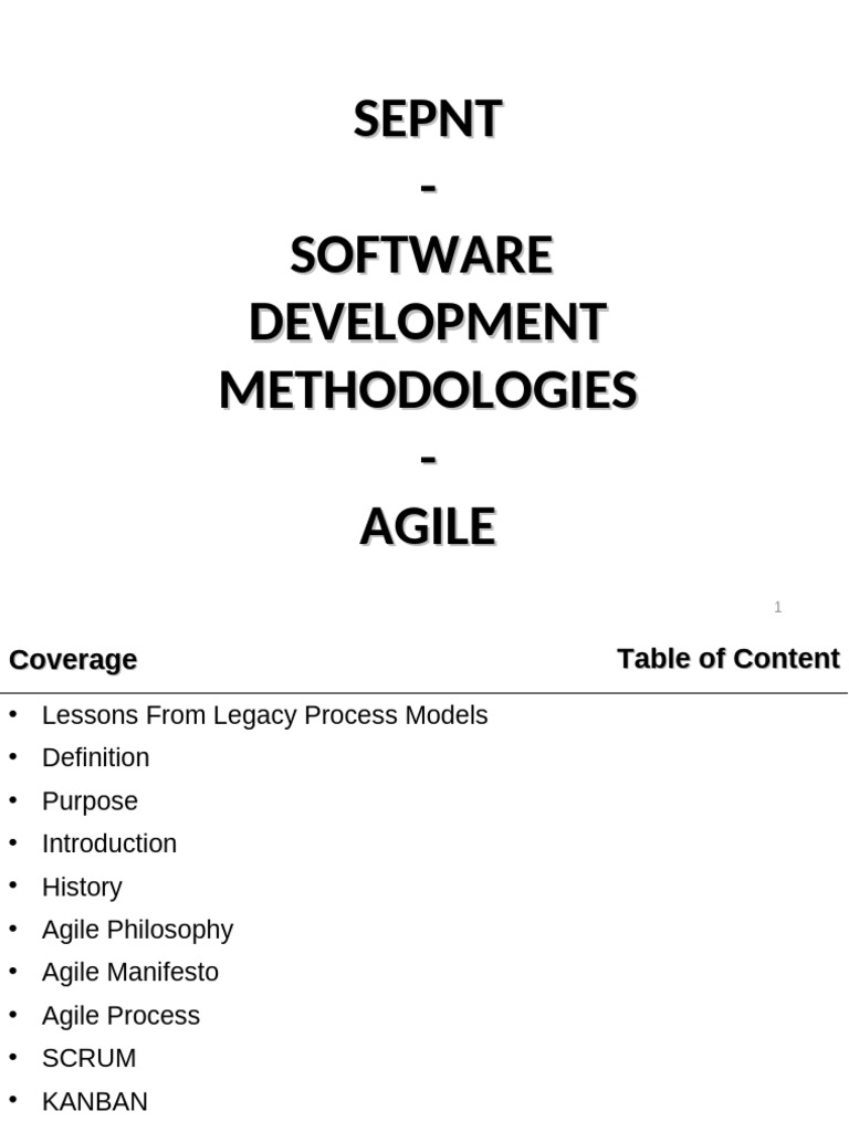 Agile Software Engineering Methodologies | PDF | Agile Software Development | Scrum (Software ...