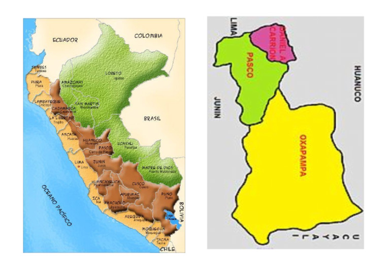 Mapa Del Peru y Mapa de Pasco | PDF