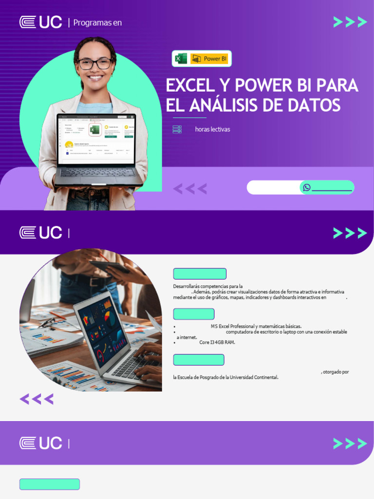 Brochure - Excel y Power Bi | PDF | Microsoft Excel | Análisis de los datos