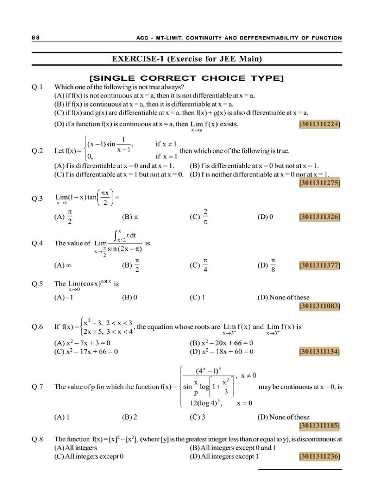 Limits Continuity Differentiabilit | PDF